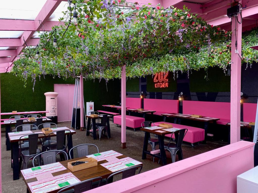 Bright pink trapbox bar and restaurant opening in Manchester