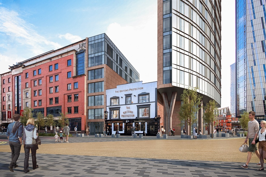 26-storey tower to dominate The Briton's Protection pub | Manchester ...