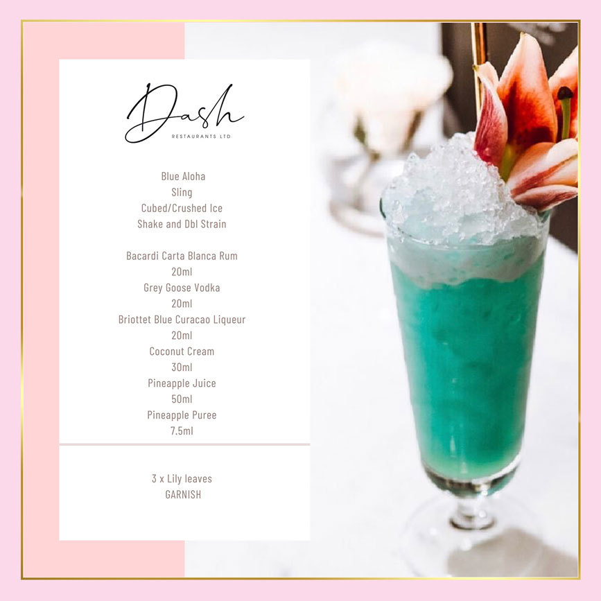 Cocktail Recipes | Dash Liverpool | Confidentials