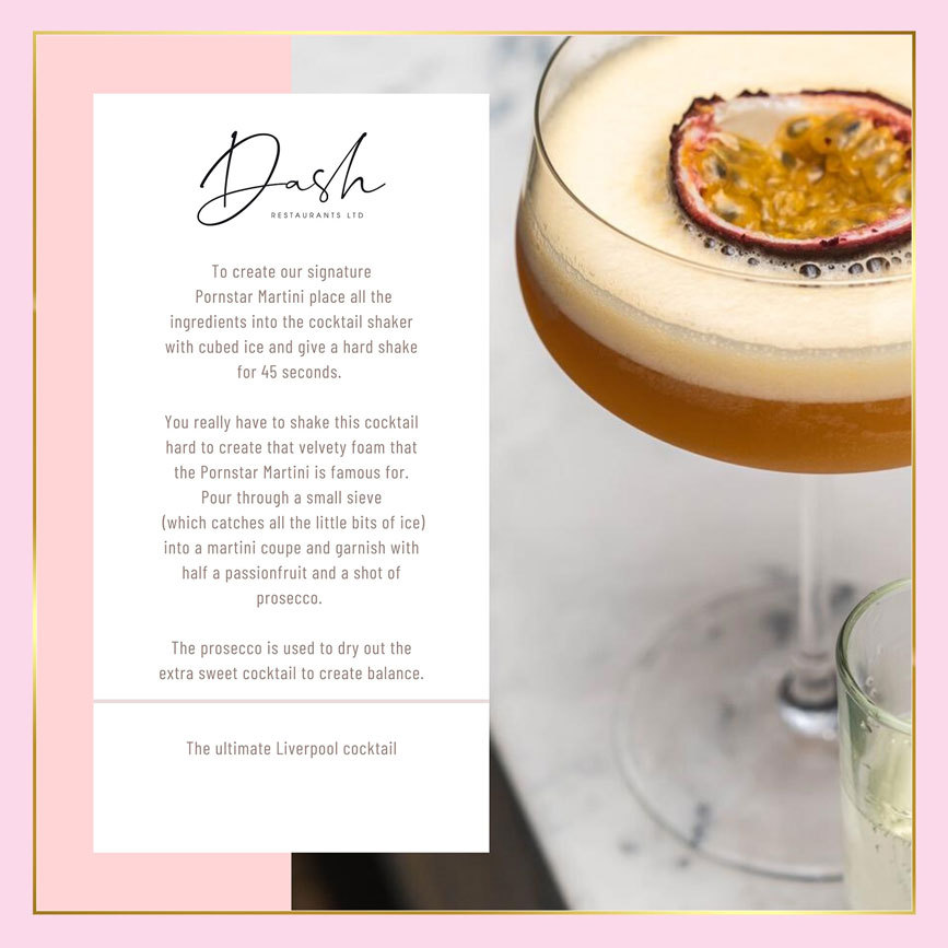 Cocktail Recipes | Dash Liverpool | Confidentials