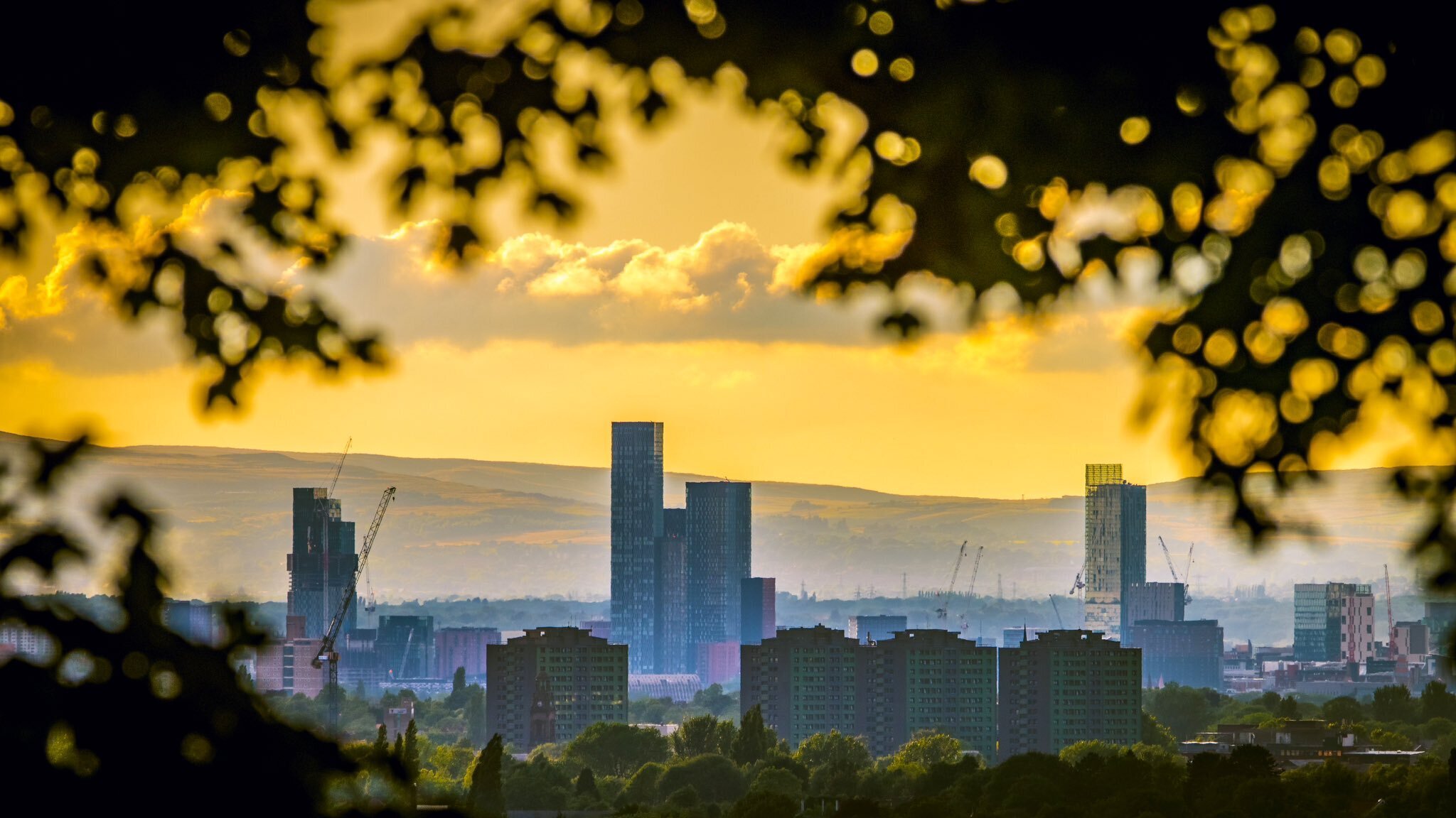 View from the hills: Manchester's mobile skyline